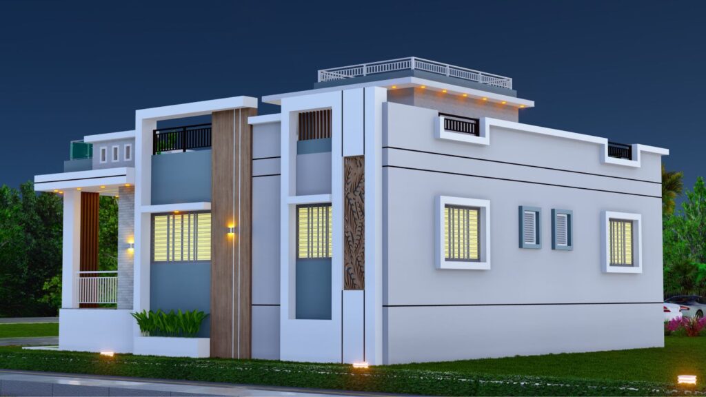 EAST FACING, 2BHK, 1600 SQFT, 39 X 38 ft. (21C) – SM Plans 3D House Design