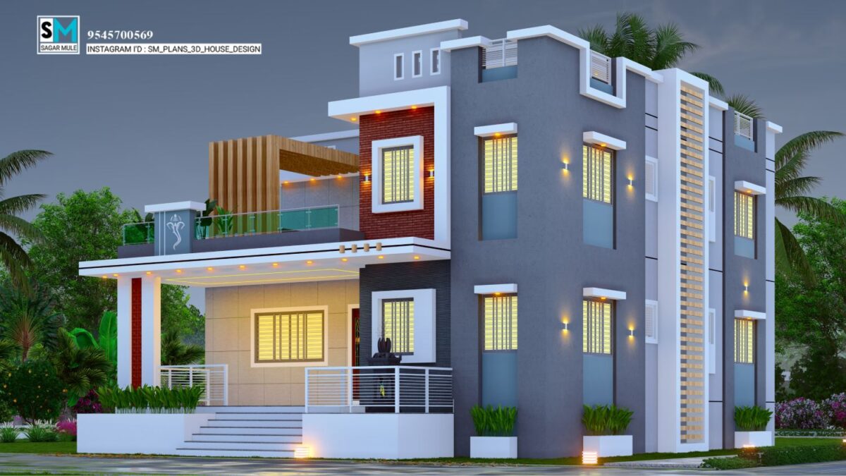 NORTH FACING, 2 BROTHERS PLAN, GF : 2-BHK, FF : 1-BHK, 3300-SQFT, 40 X ...